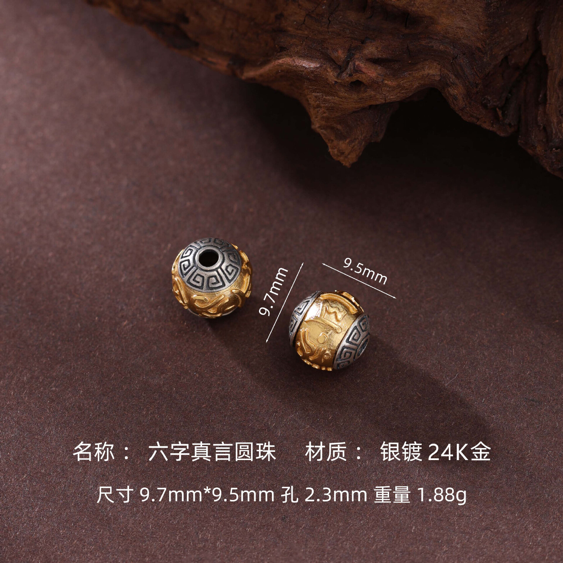 Бусины из серебра S925, белого золота, тайского серебра, тыквенные бусины, DIY, ручная работа, разделительные бусины, двойные замковые бусины, нанизанные бусины, серебряные белые диагональные бусины