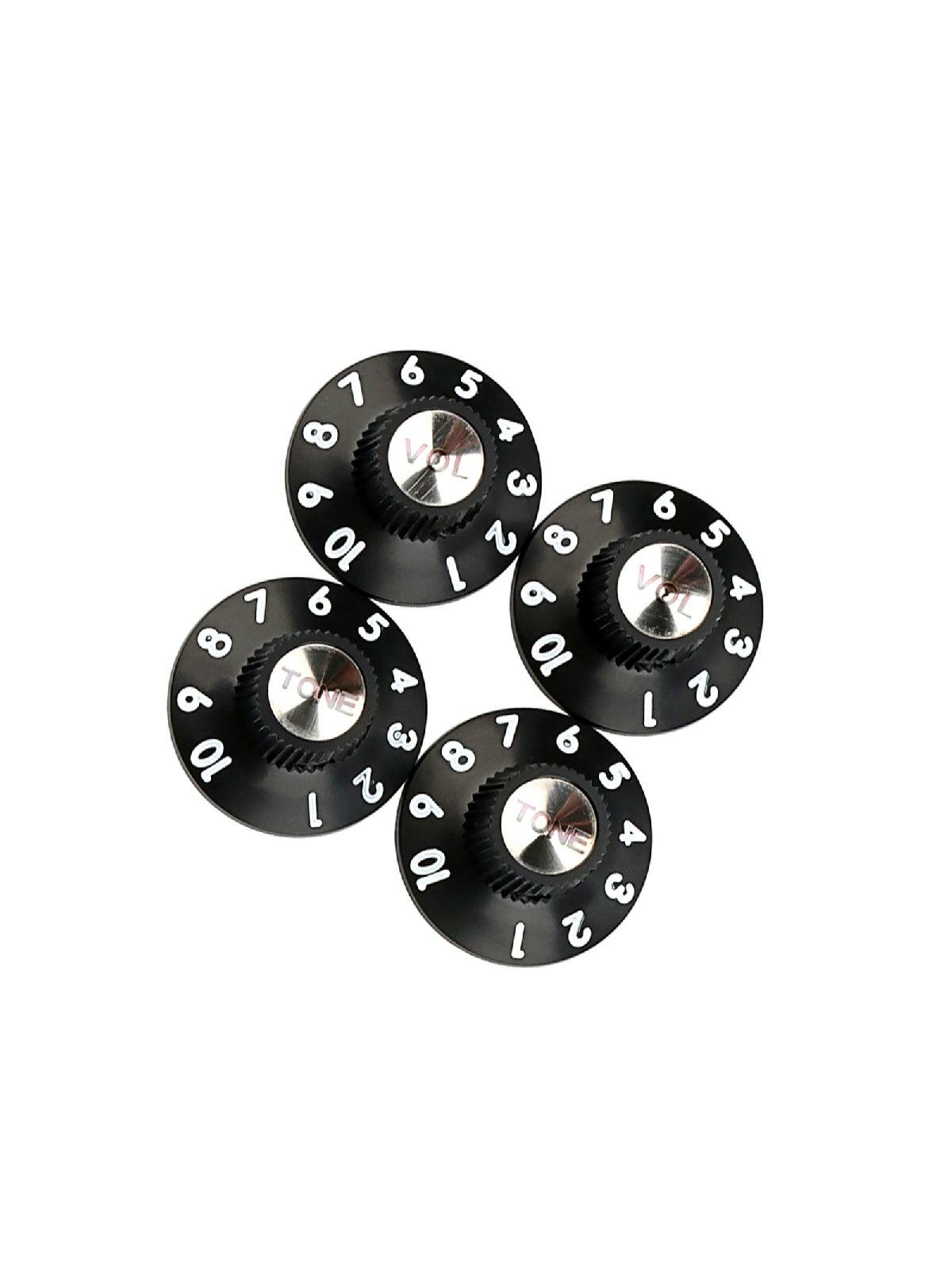 4шт Ручки регулировки громкости Тона скорости Сменная деталь ручек электрогитары