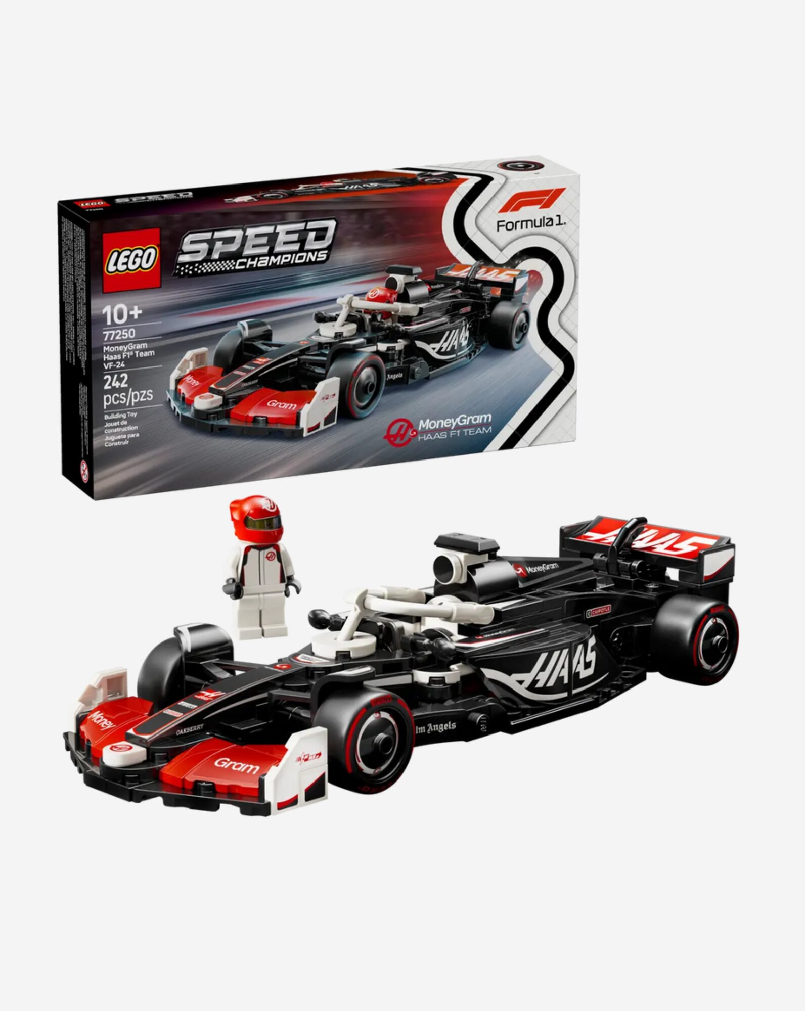 Конструктор LEGO Speed Champions 77250 Автомобиль MoneyGram Haas F1® Team VF-24, 242 дет.