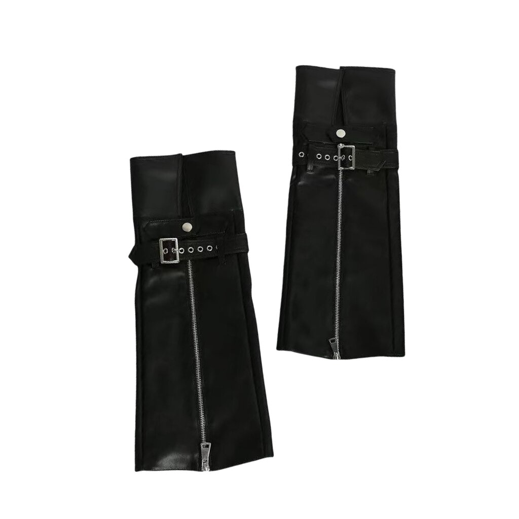 Носки для Ботинок С Металлическими Пряжками До колена, Зимние Теплые Носки Для Ног, Кожаные Гетры