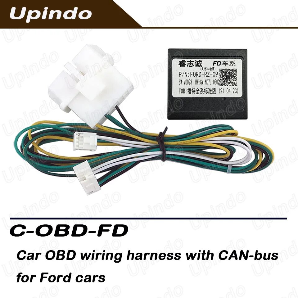 Автомобильный Кабель OBD с адаптером CAN-Bus, жгут проводов, разъем для Hyundai, KIA, Ford, GM C-OBD-FD