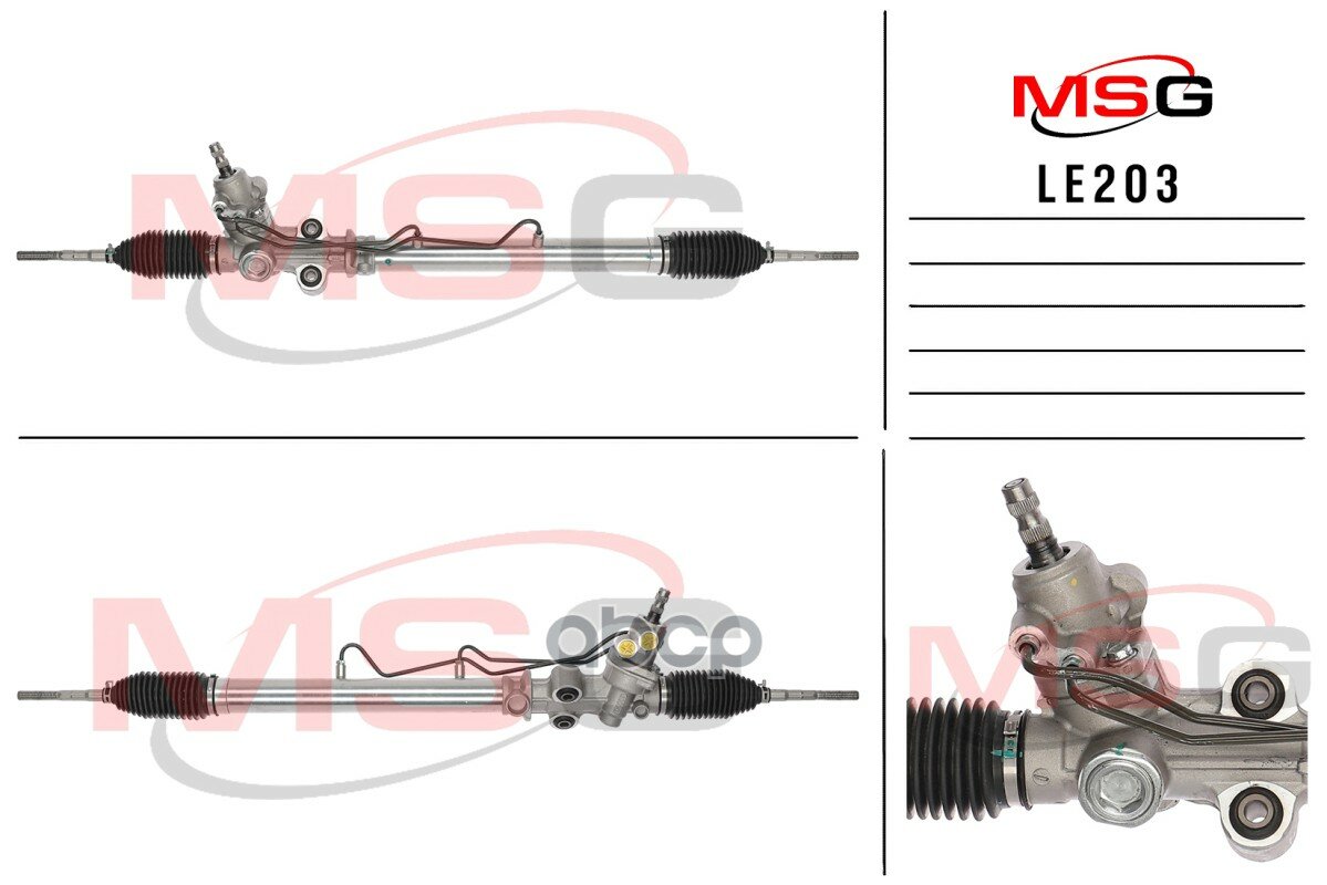 Рулевая рейка с ГУР новая Lexus GS 300 1997-2005, Lexus GS 400 1997-2000 MSG арт. LE203