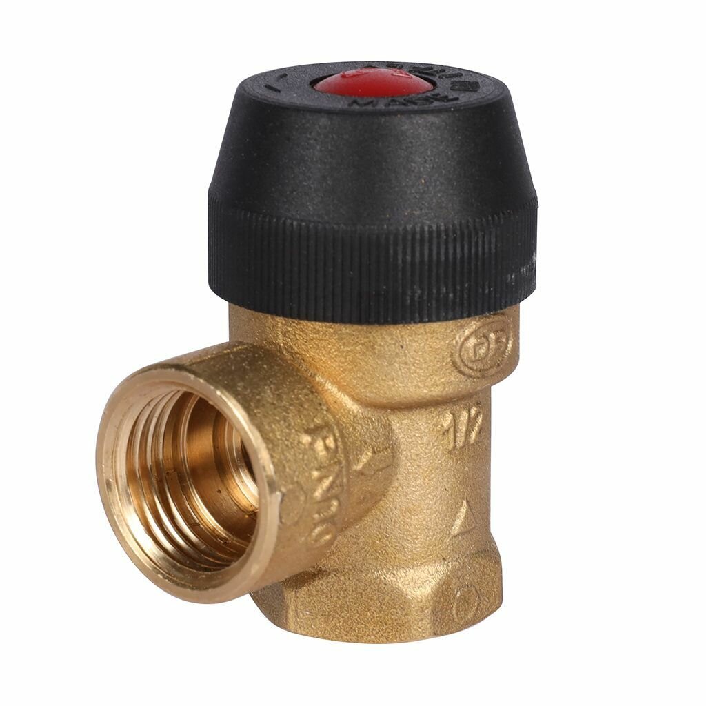 Клапан предохранительный STOUT для отопления 1/2"х1/2" (487.160) 6 бар SVS-0010-016015