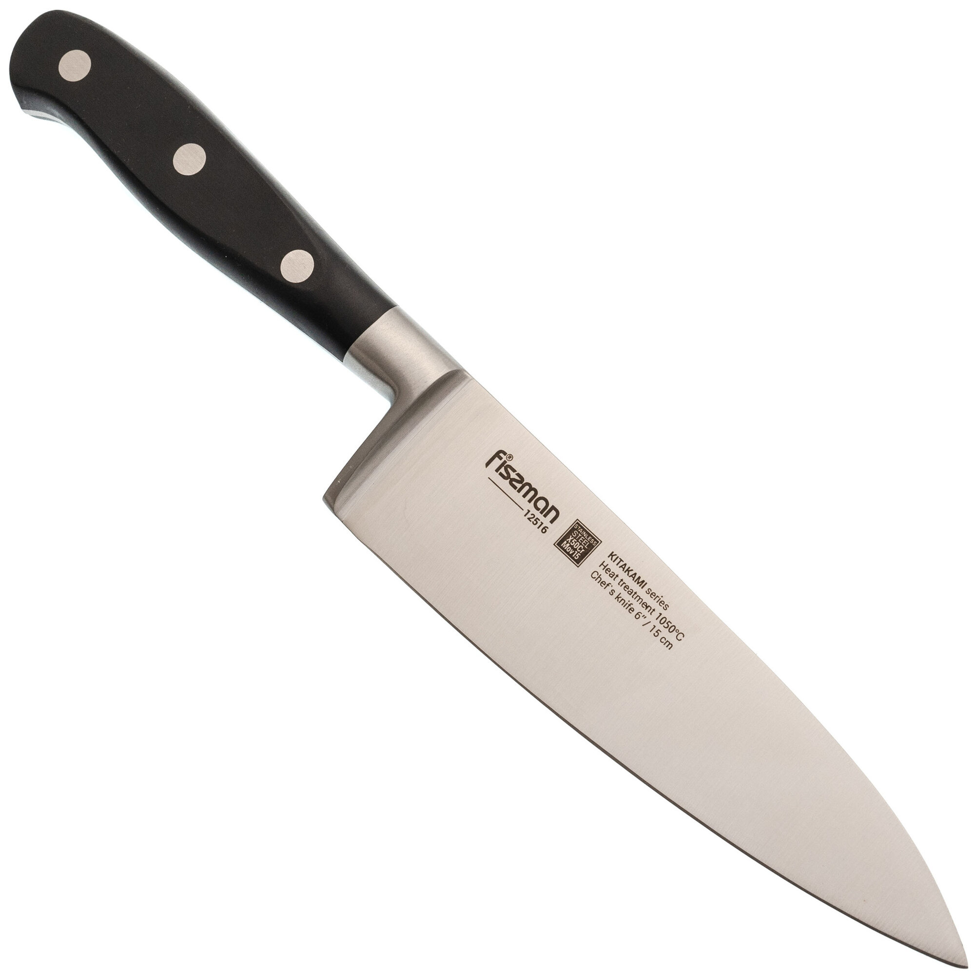 Кухонный нож Поварской Fissman Kitakami, 15 см