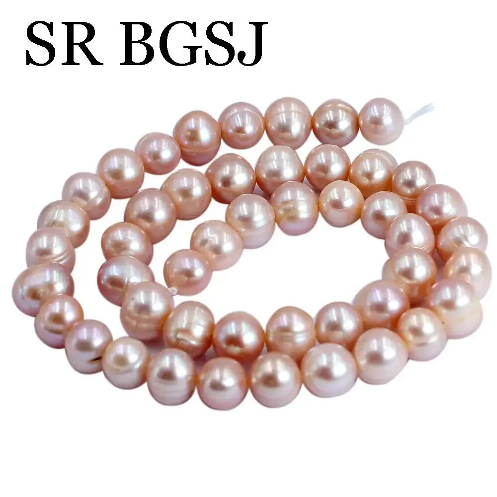 Натуральные пресноводные жемчужины SR BGSJ 8-9 мм фиолетовый