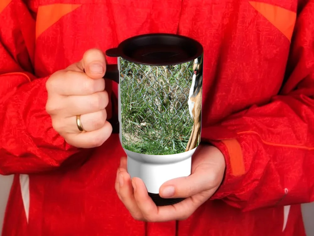 Тремокружка для авто с принтом "Собака, гончая, домашний питомец" 0.5 л.