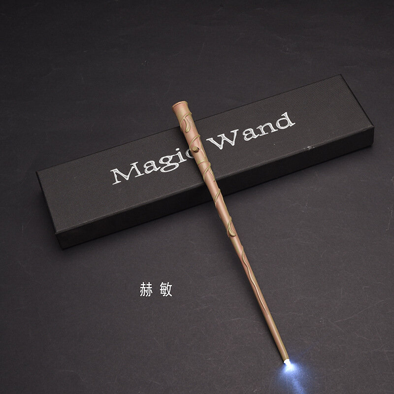 Светящаяся палочка Гарри Поттера, кирка, светодиодная батарея, светящаяся версия с тонкой резьбой Гермионы и Дамблдора, светящаяся магическая палочка