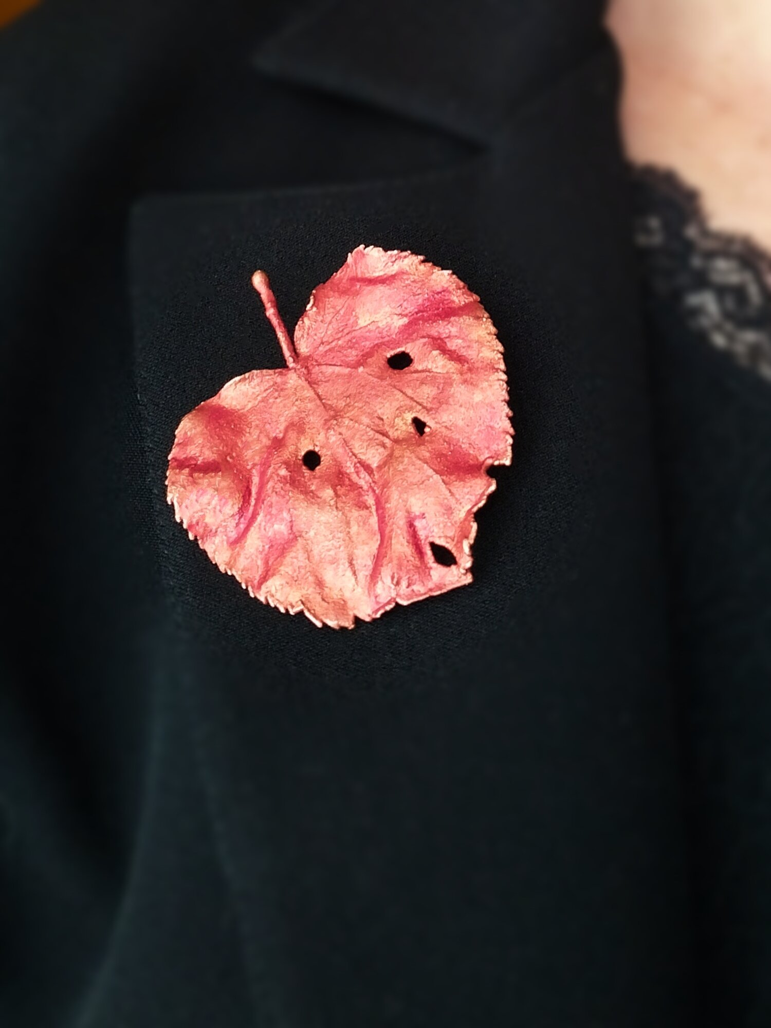 Брошь Медная мастерская GALATEA