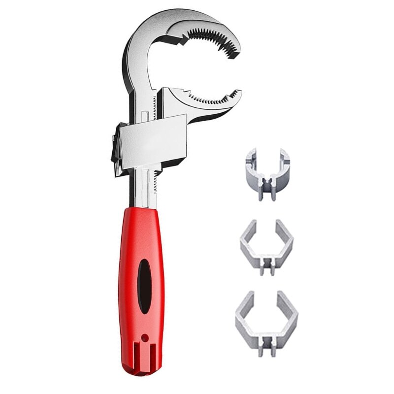 Регулируемый Двусторонний Ключ Трубный Ключ для Клапанов /Смесителей / Соединительных Труб / Душевых Головок Ручной Инструмент для Водопровода