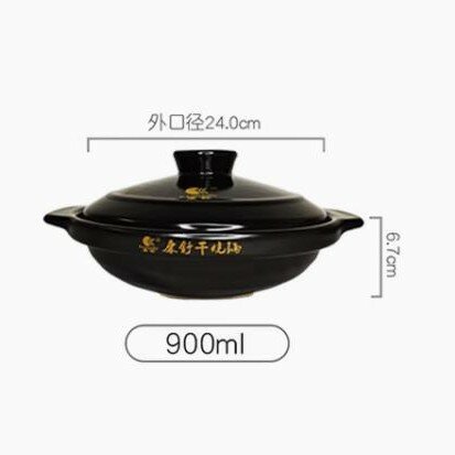 Керамический горшок для сухого обжига Kangshu, устойчивый к высоким температурам на открытом огне, ресторанный горшок для тушеного курицы, неглубокий глиняный горшок, специальное предложение для отелей