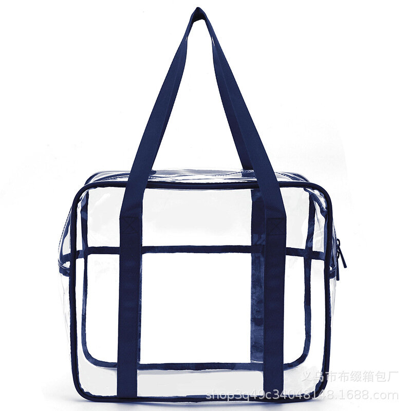 Прозрачная сумка для хранения из ПВХ, водонепроницаемая сумка для плавания, очень большая сумка для туалетных принадлежностей, износостойкая сумка для хранения одежды, пляжная сумка.