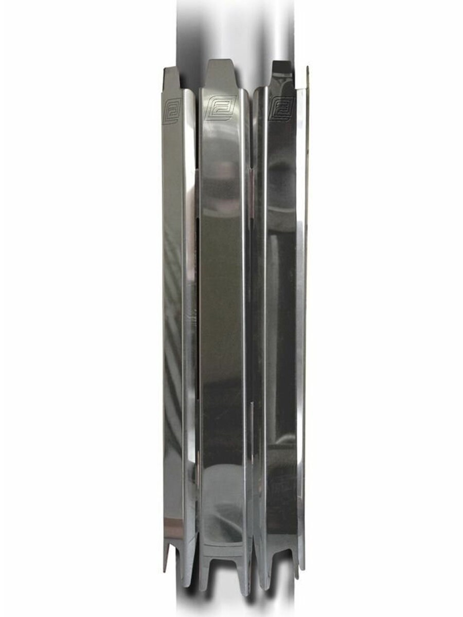 Конвектор на трубу дымоходадля охлаждения Ермак Chrom L500 D130