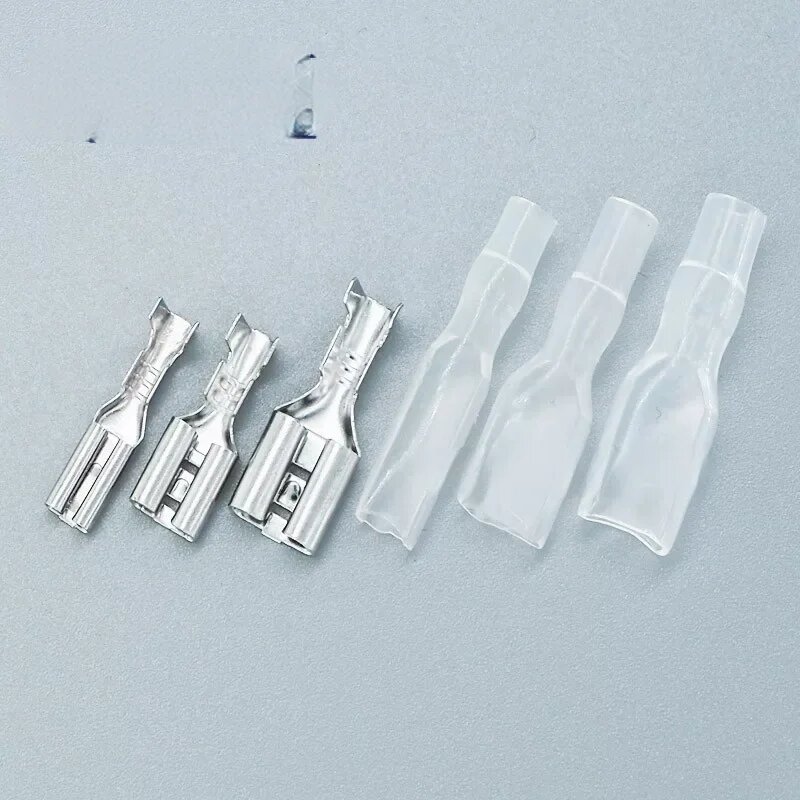 Медный клеммный разъем холодного прессования 6.3/4.8/2.8 мм 30set golden, 2.8MM 110