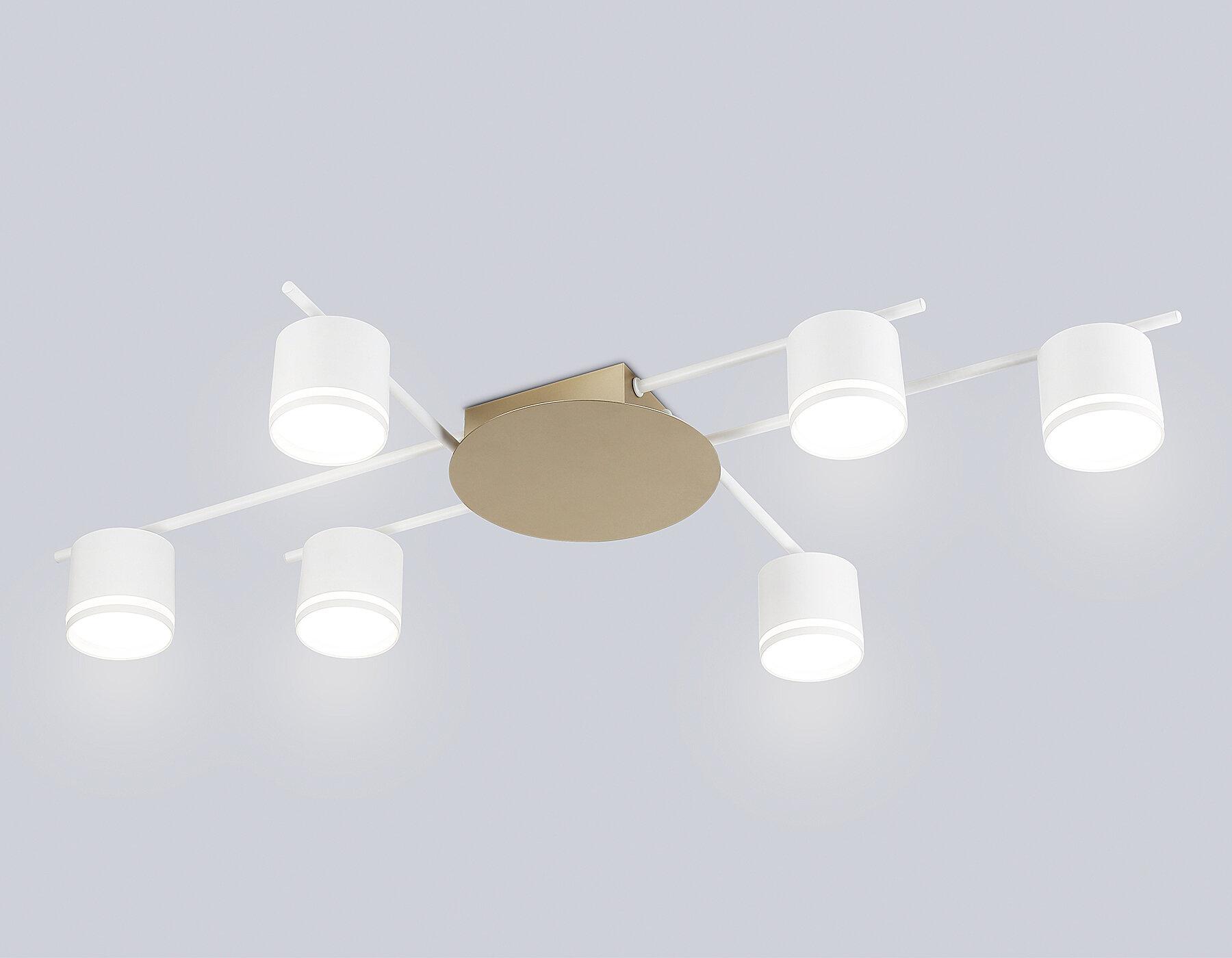 Потолочная люстра Ambrella Style GX53 FL51755, GX53, кол-во ламп:6шт, Белый