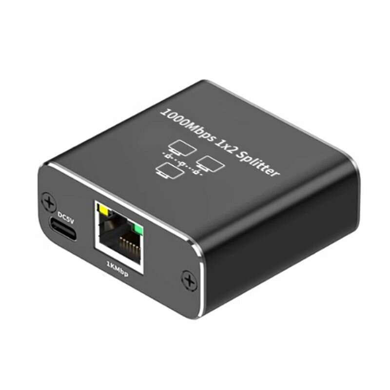 Разветвитель Gigabit Ethernet 1 в 2 выхода, 1000 Мбит/с - LAN/Интернет