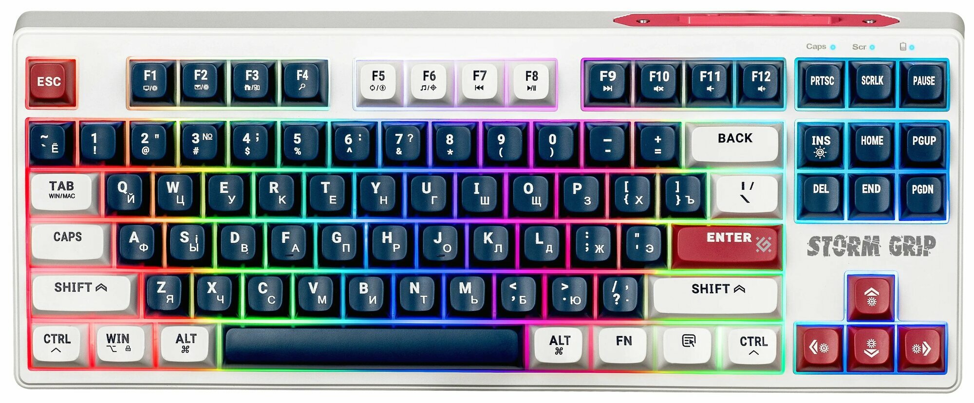 Клавиатура беспроводная, Storm Grip GK-188, белая Defender