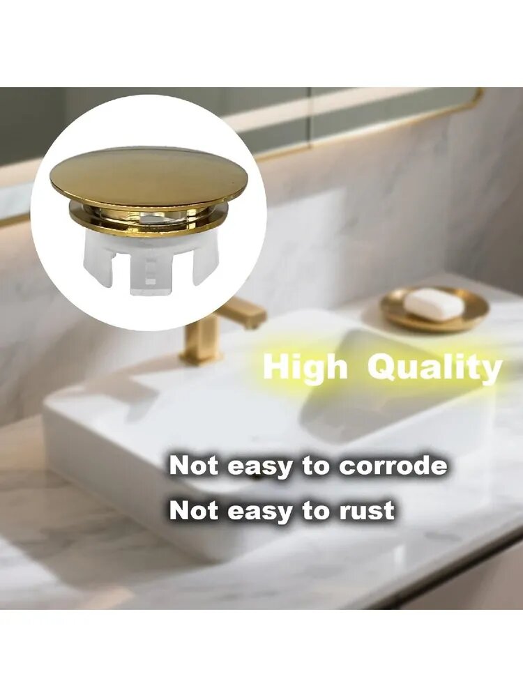 Крышка Сливного Отверстия Раковины, Декоративное Кольцо Перелива Для Кухни И Ванной Комнаты.2 шт