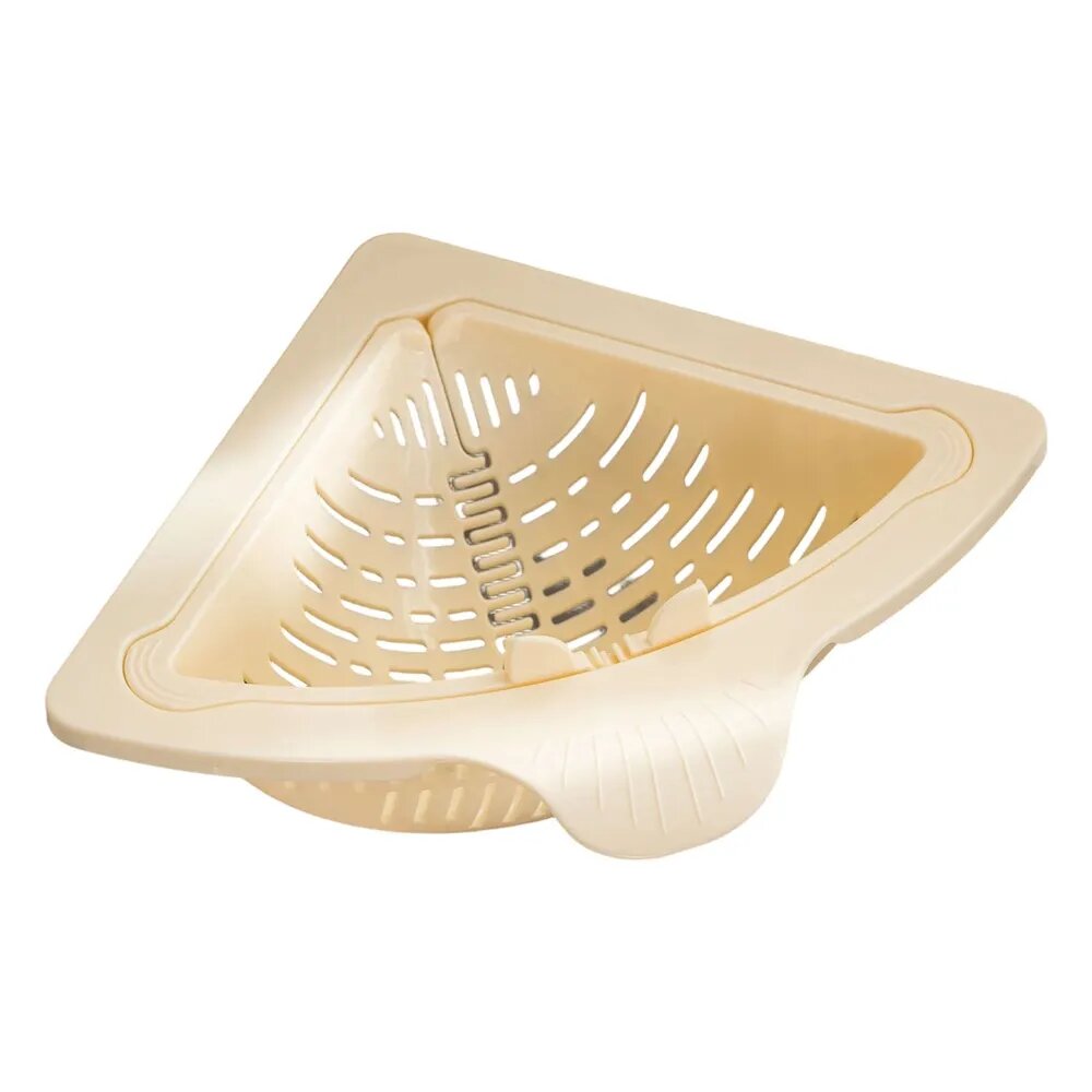 Фильтр-сетка магнитный, для раковины, пластик, 17.5x17.5x9см, цвет зеленый, желтый, бежевый