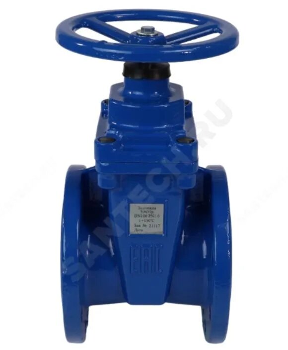 Задвижка чугунная фланцевая 30ч39р SL12 МЗВ обрезиненный клин EPDM Ду 65 Ру16 ЛМЗ