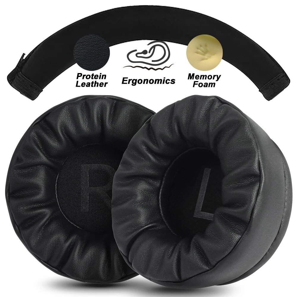 Амбушюры OME OH MY EAR для Sennheiser HD215 HD225II сетка/кожа Leather Pro combo