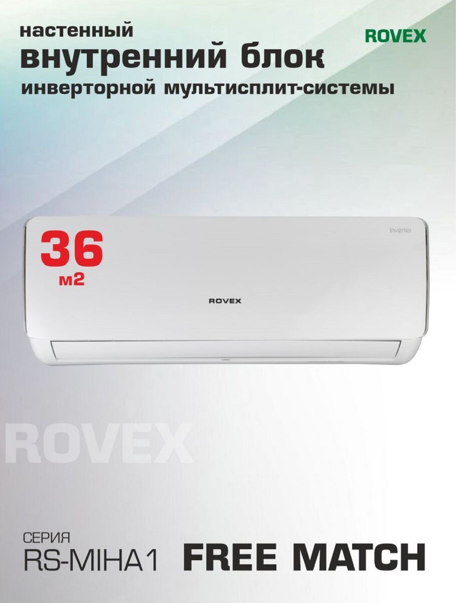 Внутренний блок для Сплит система мульти инверторная ROVEX RS-M12IHA1 Free Match до 36 м2