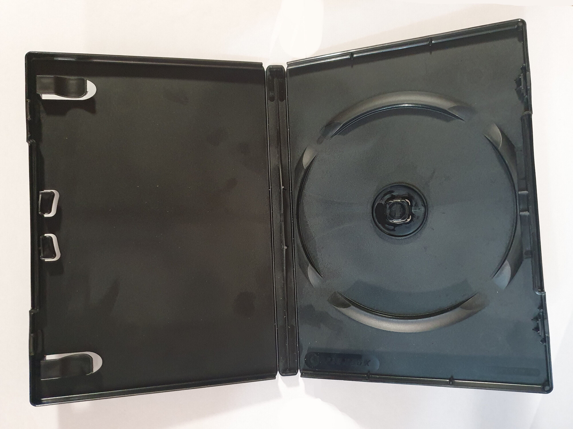 Коробка-футляр для DVD и CD дисков, черная, пластик, 190х135х14 мм