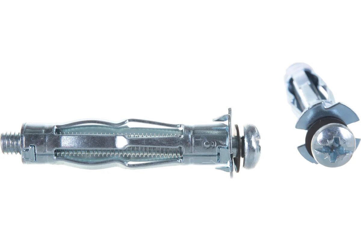 Анкеры забивные ЗУБР Молли, М6х52х13 мм, 80 шт, для пустотелых конструкций