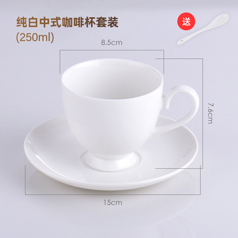 Оптовый набор керамических кофейных чашек в европейском стиле, маленькие роскошные керамические чашки для молочного чая с золотой окантовкой, гостиничные кофейные чашки в американском стиле с логотипом.