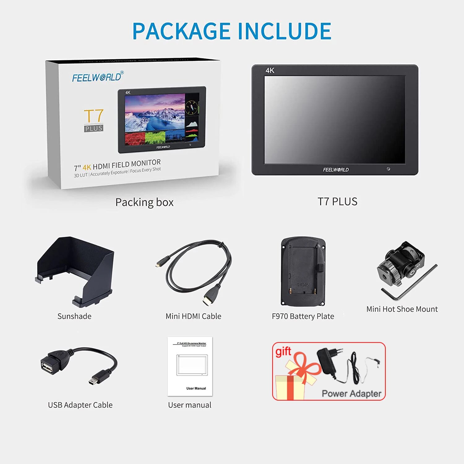 FEELWORLD T7 PLUS 7-дюймовый монитор