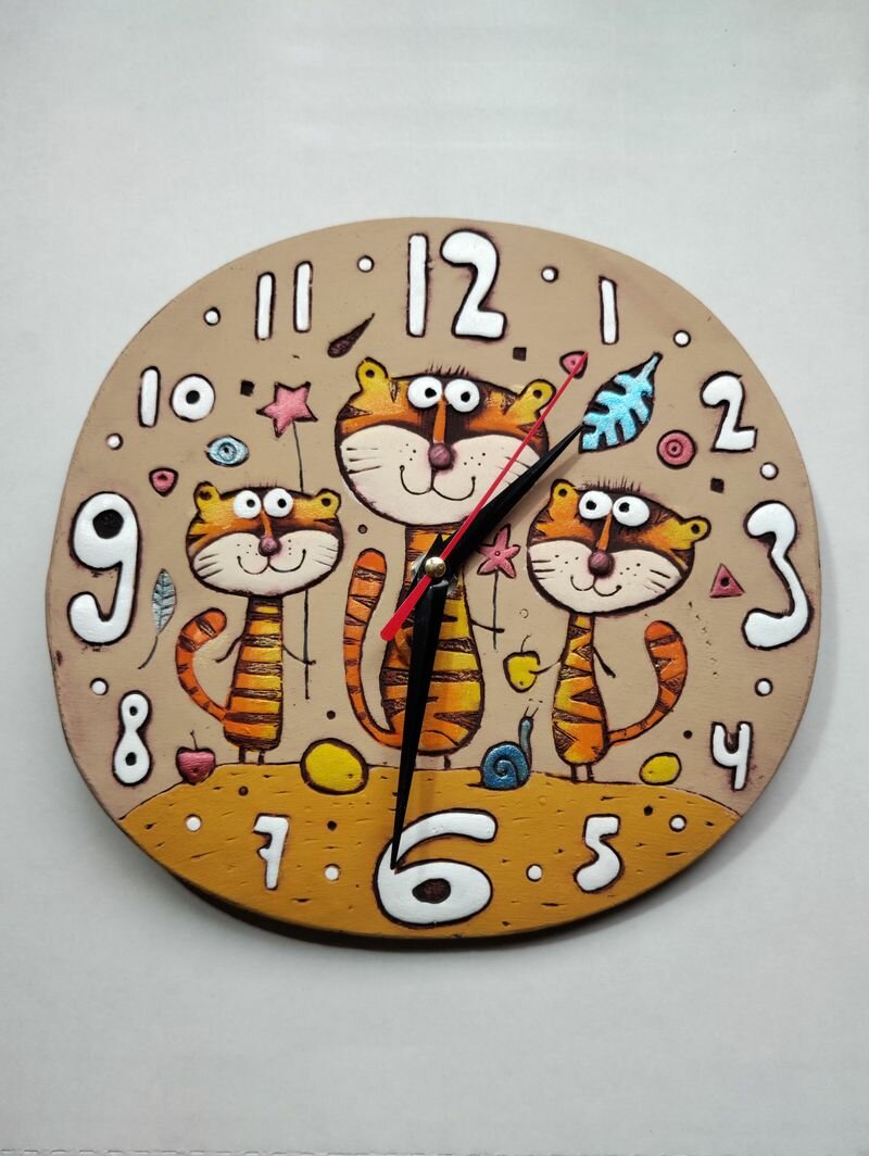 Настенные часы "Тигрята" CF-Cl-265