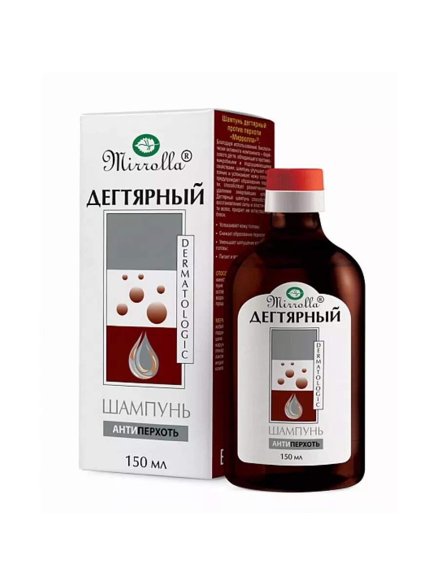 Mirrolla шампунь дегтярный против перхоти 150 мл