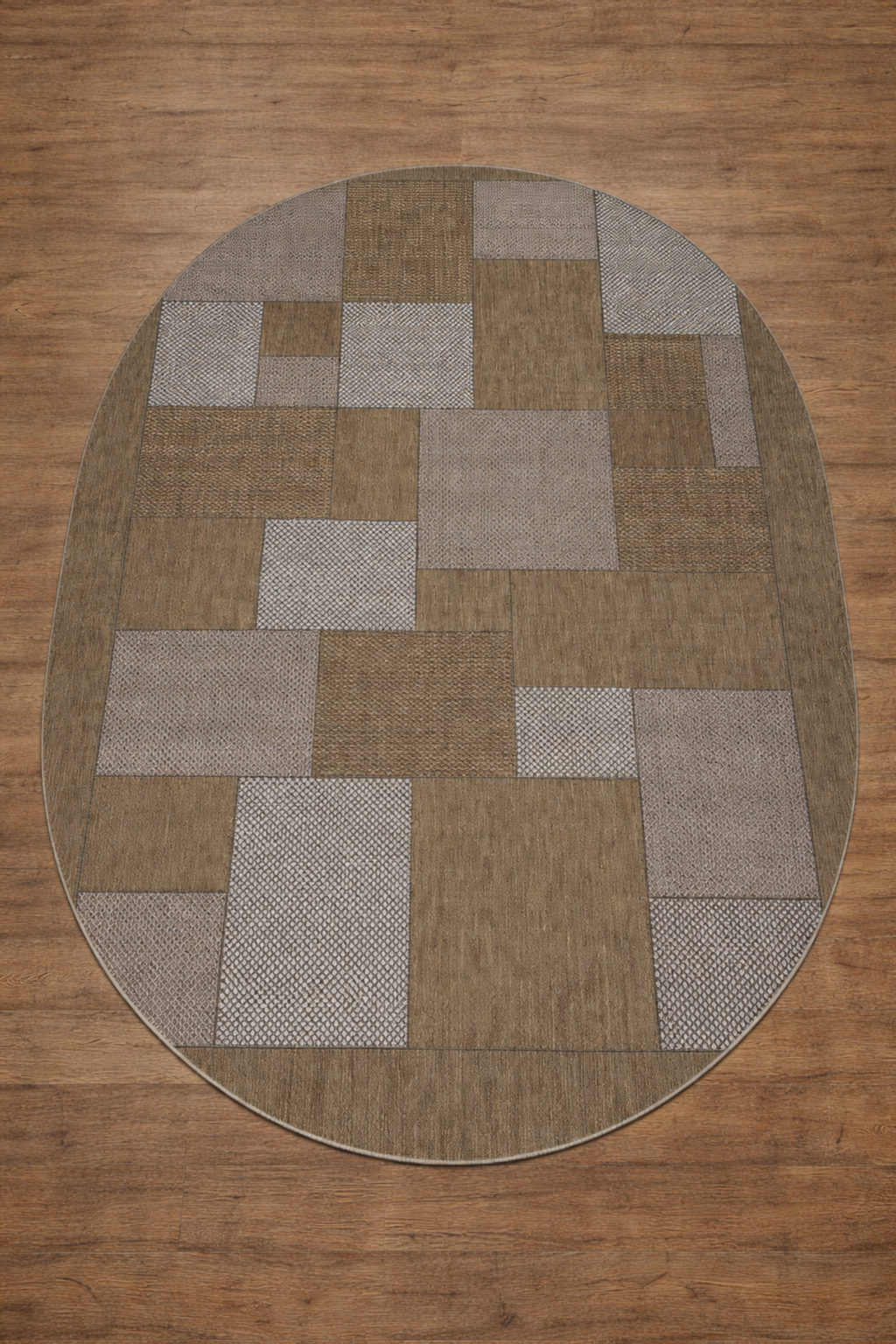 Ковер Декора (Сизаль) дизайн 52301 цвет 50511 Овал 1.6x2.3м