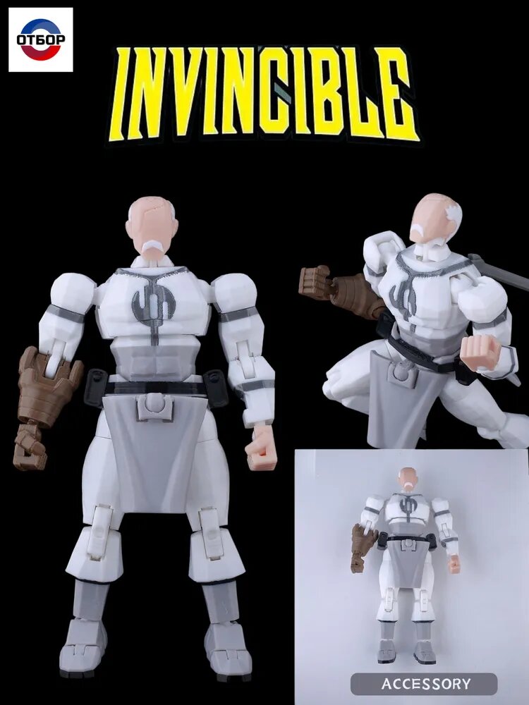 Фигурка Конквест из Неуязвимого ( Invincible- Conquest ), 3D-печатная подвижная модель