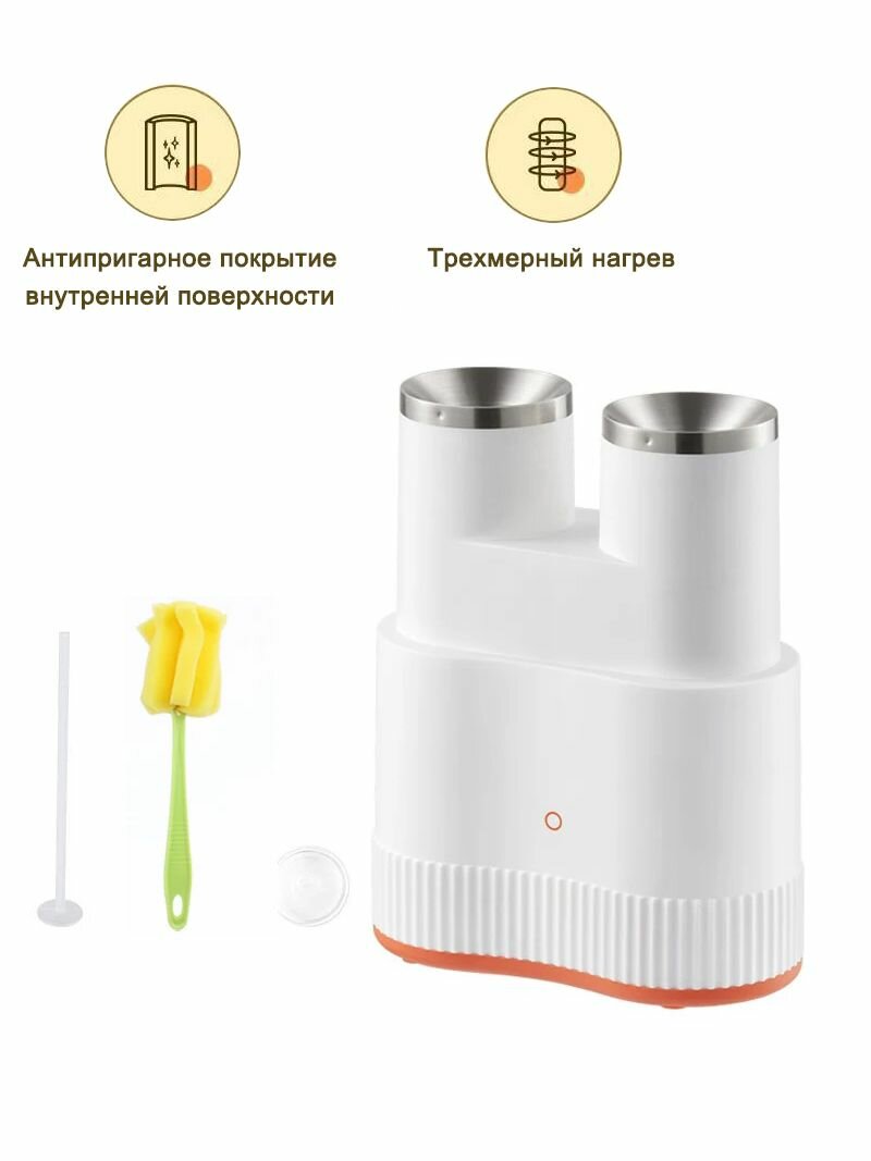 Автоматическая машина для производства яичных рулетов, Омлетница вертикальная электрическая двойная дом и кухня, Омлетка для хот -дога