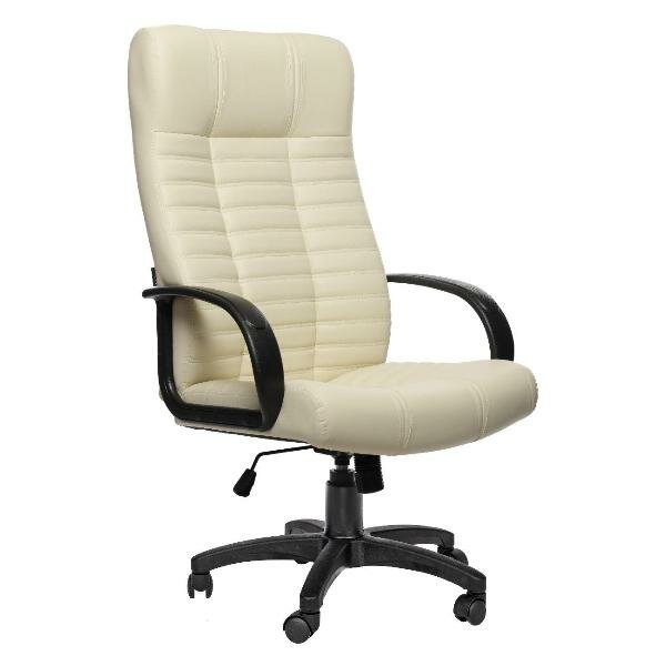 Кресло руководителя роскресла Атлант-1 для руководителя, цвет: бежевый, экокожа