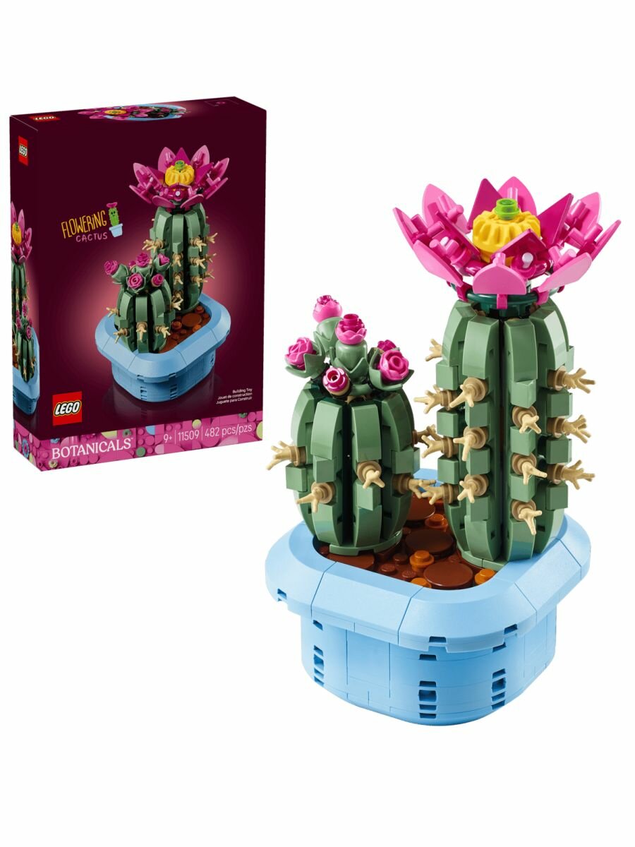 11509 Пластиковый Конструктор Lego Botanicals 11509 Flowering Cactus Цветущий кактус