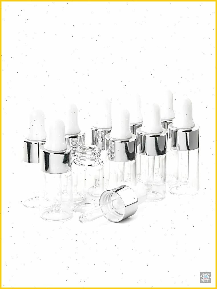 Флакон с пипеткой 3 мл стеклянный, мини флакон, 10 штук