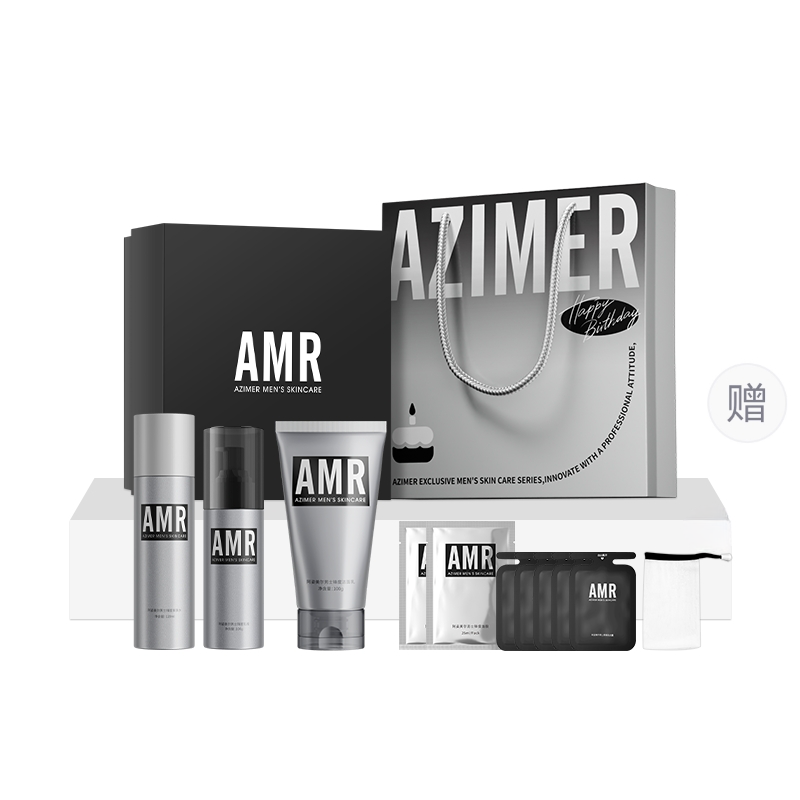 Набор по уходу за кожей мужской Azmer AMR, 3 предмета, 320 мл