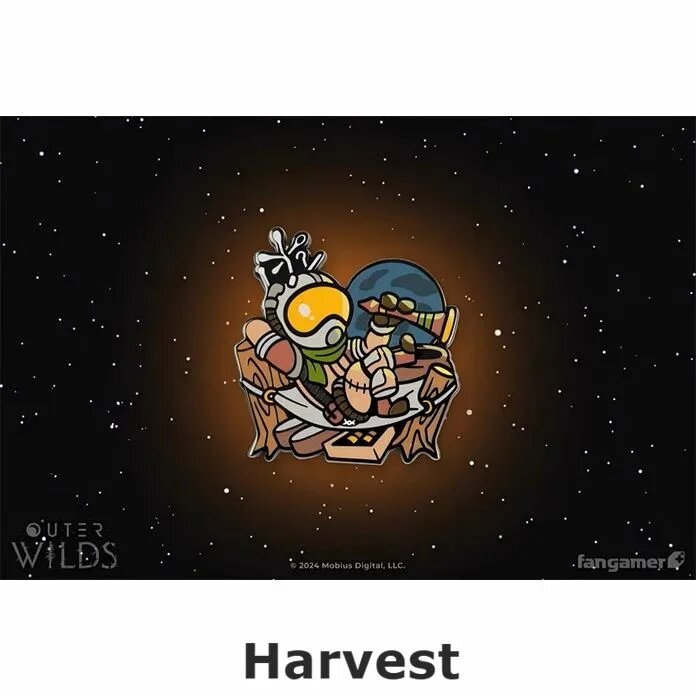 Герб Outer Wilds Harvest Pin - Gabbro's Island Enamel, Желтый, 1 шт, Fangamer