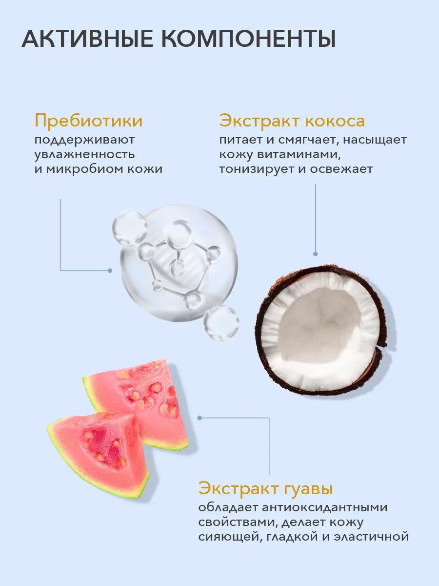 Гель для душа Cafe Mimi COCO SPLASH, тропический кокос, 400 мл — фото 1