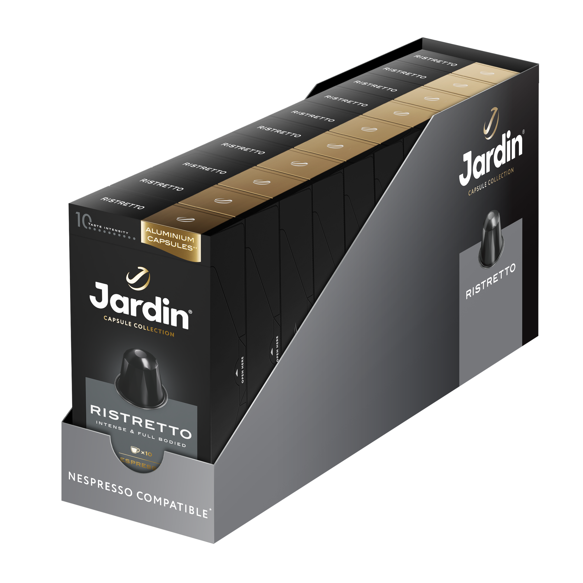 Кофе в алюминиевых капсулах Jardin Ristretto, 10 шт. в уп, 10 упаковок