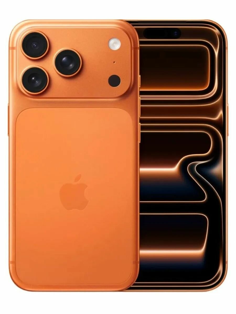 Смартфон iPhone 17 Pro 1 ТБ, nano SIM + eSIM, Cosmic Orange (Оранжевый), Global