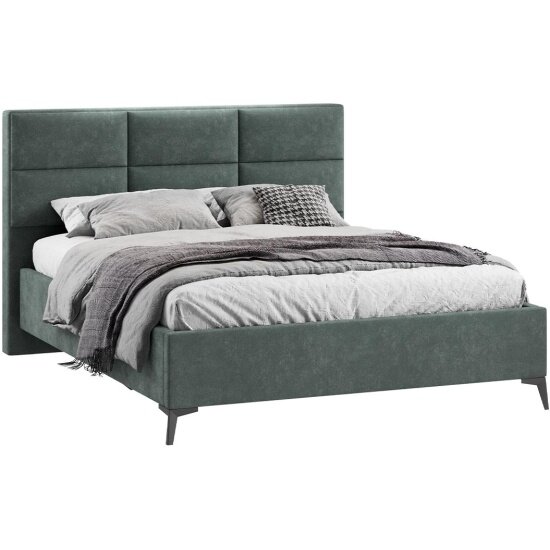 Кровать Трия Делана с подъемным механизмом (1600) Тип 1 (Велюр Brut Forest 09)