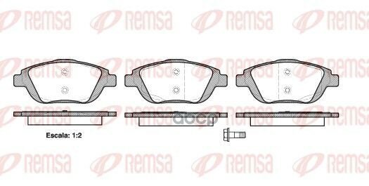 1392 00 колодки дисковые п Citroen C3 Picasso 1.4-1.6i/1.6HDi 09> Remsa арт. 139200