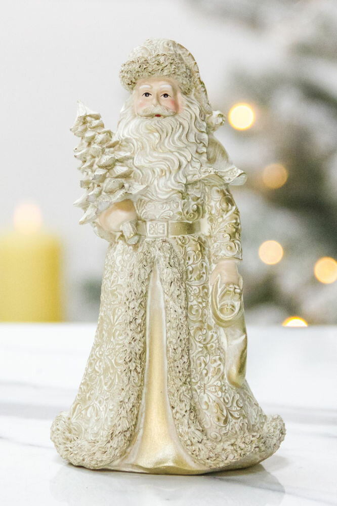 Декоративная фигура золотистый санта, 15 см, Due Esse Christmas XNA22015811