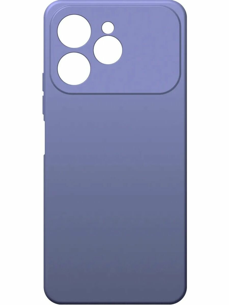 Чехол-накладка Borasco Silicone Case для смартфона Tecno Spark 40, лавандовый