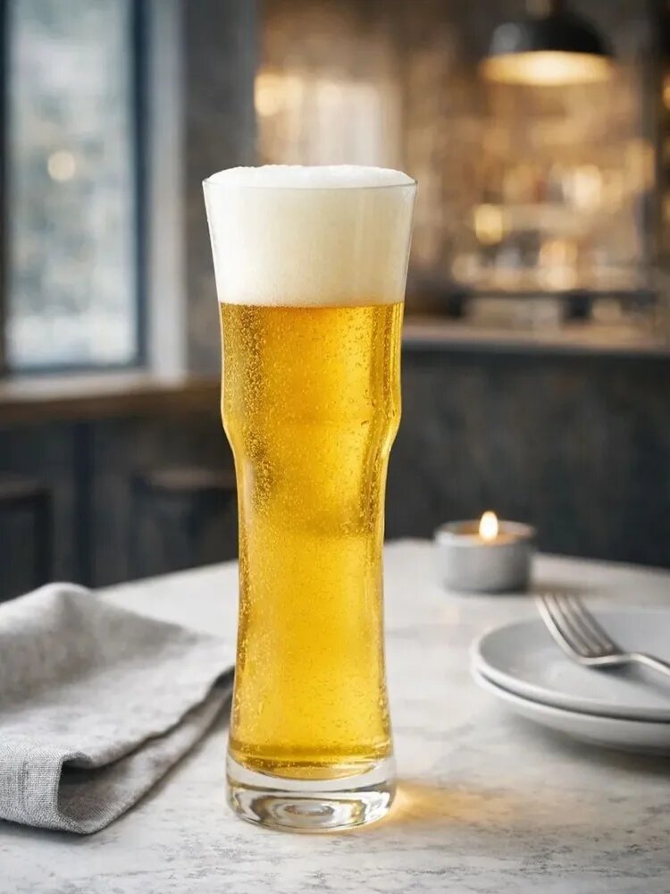 Бокалы для пива, коктейлей подарочный набор "Lira" 520 мл 2 шт. Стекло.