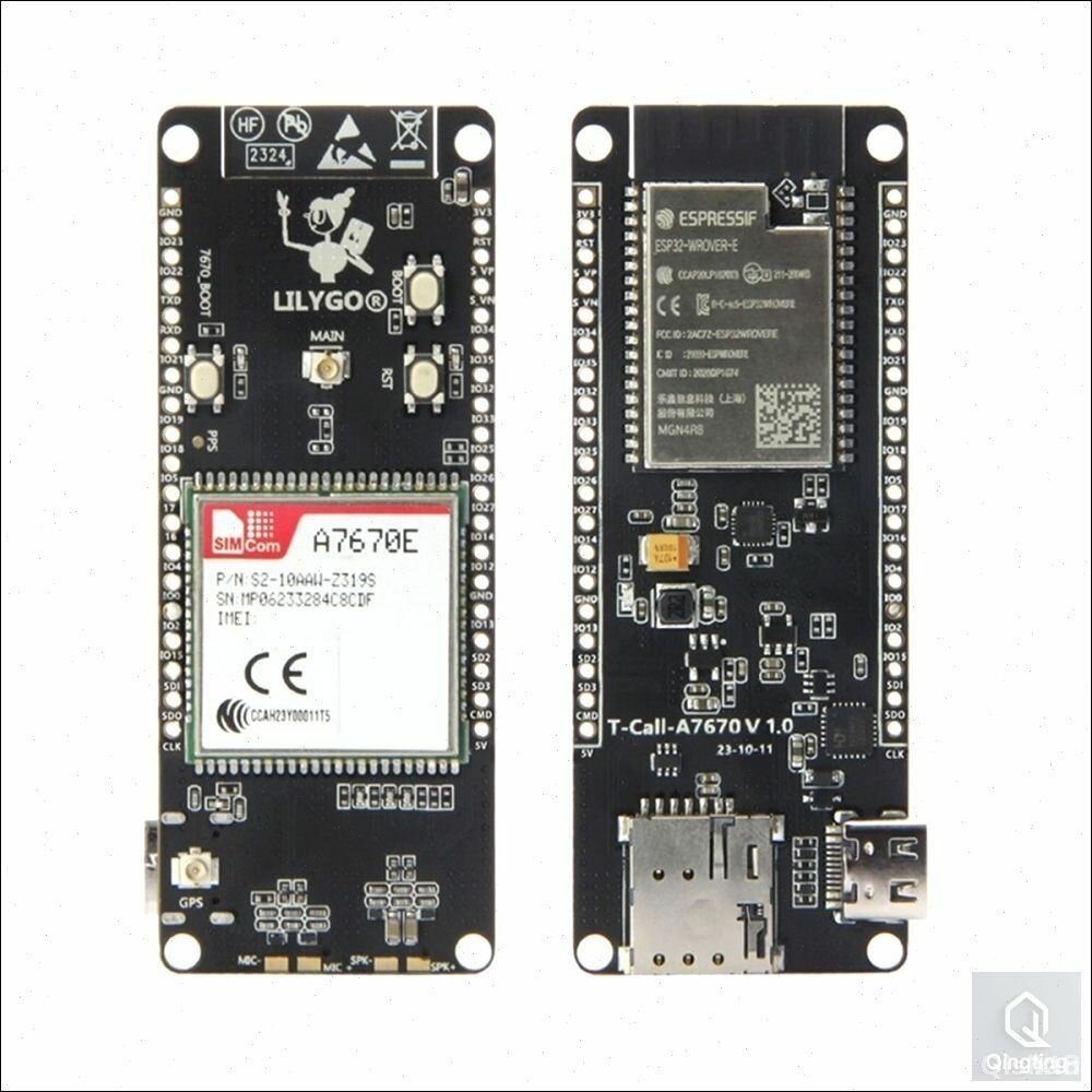 Эксклюзивная плата TCall A7670 4G 2G ESP32 для разработки