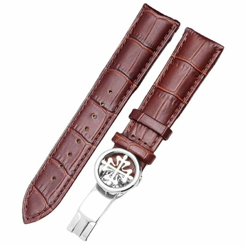 Кожаный ремешок для часов Patek Philippe Grenade 5167Ax, ремешок с крокодиловым узором и пряжкой-бабочкой для мужчин и женщин, 19/20 мм, 22 мм