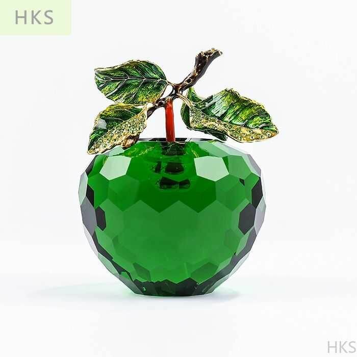 Рождественское хрустальное яблоко 6cmHKS